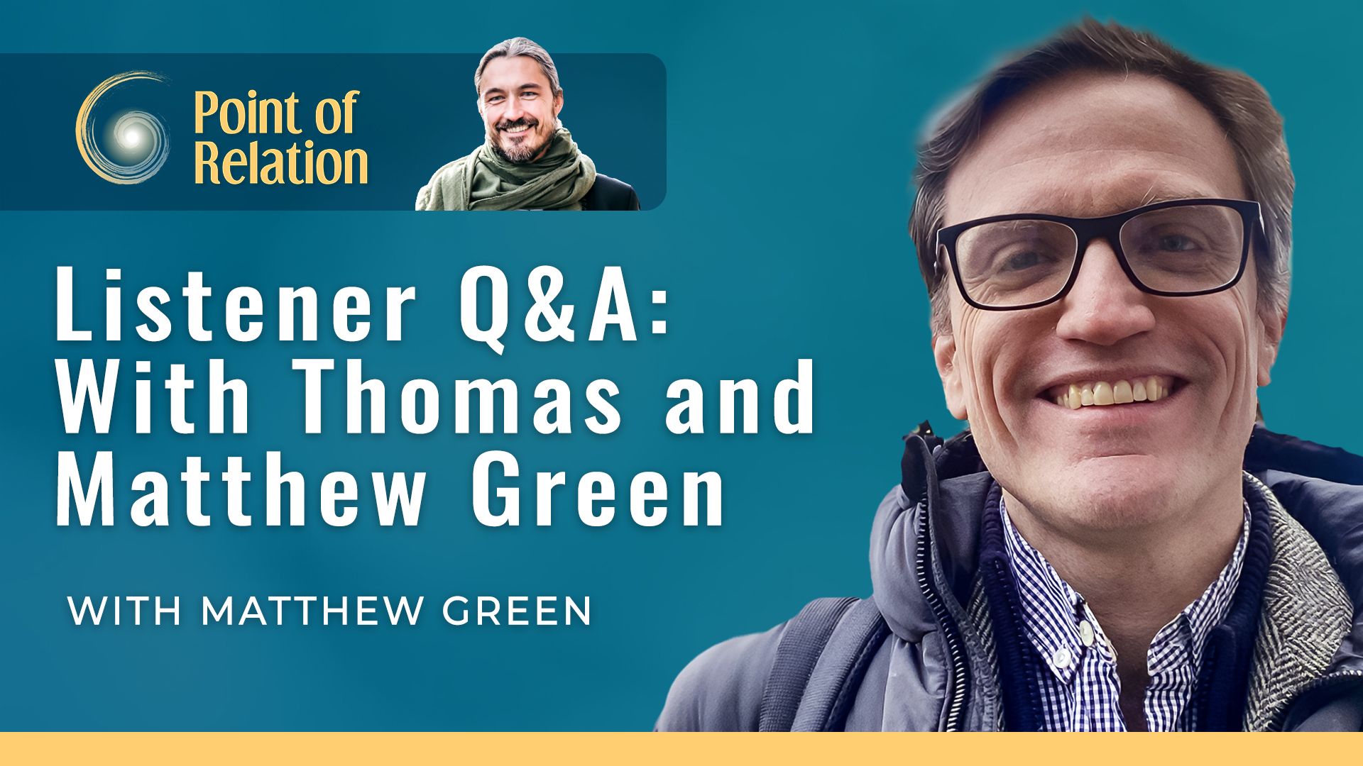 Listener Q&A With Thomas and Matthew Green - Point of Relation Podcast